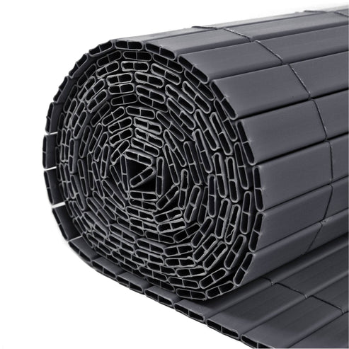 Artificial PVC Bamboo Screening Fence 4m - Grey – Evergreenery