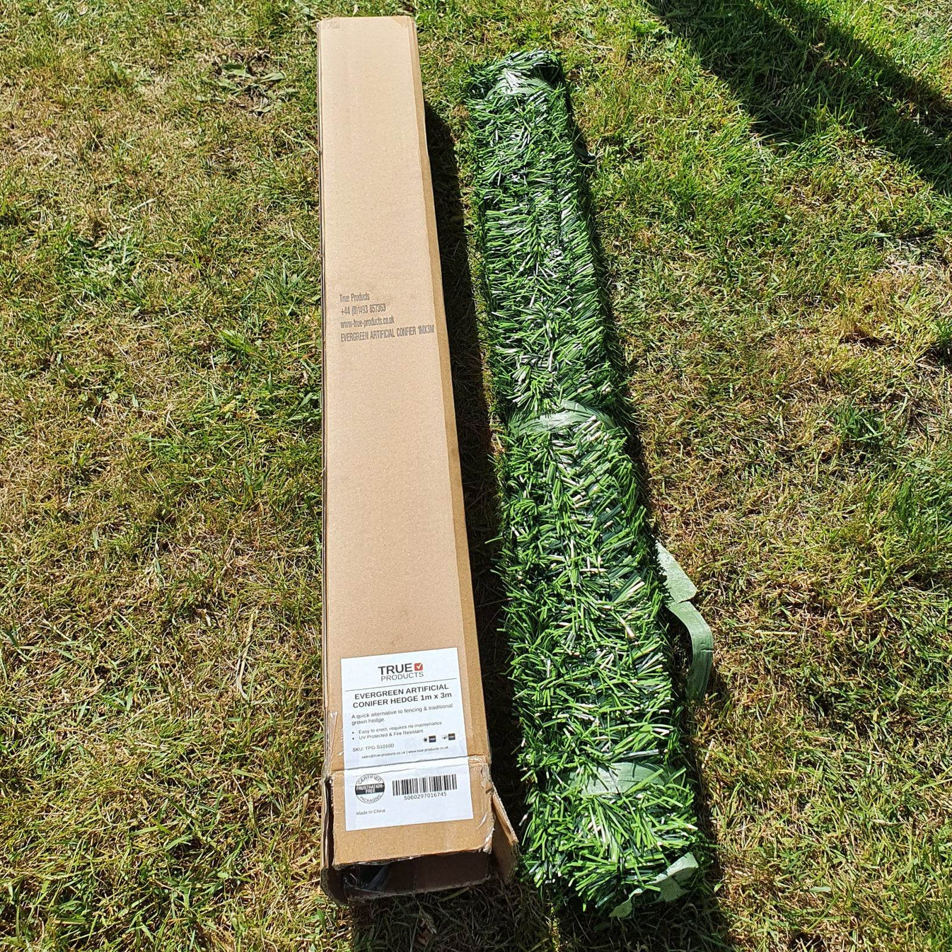 Artificial Conifer Hedge Garden Fence Privacy Screen – Evergreenery
